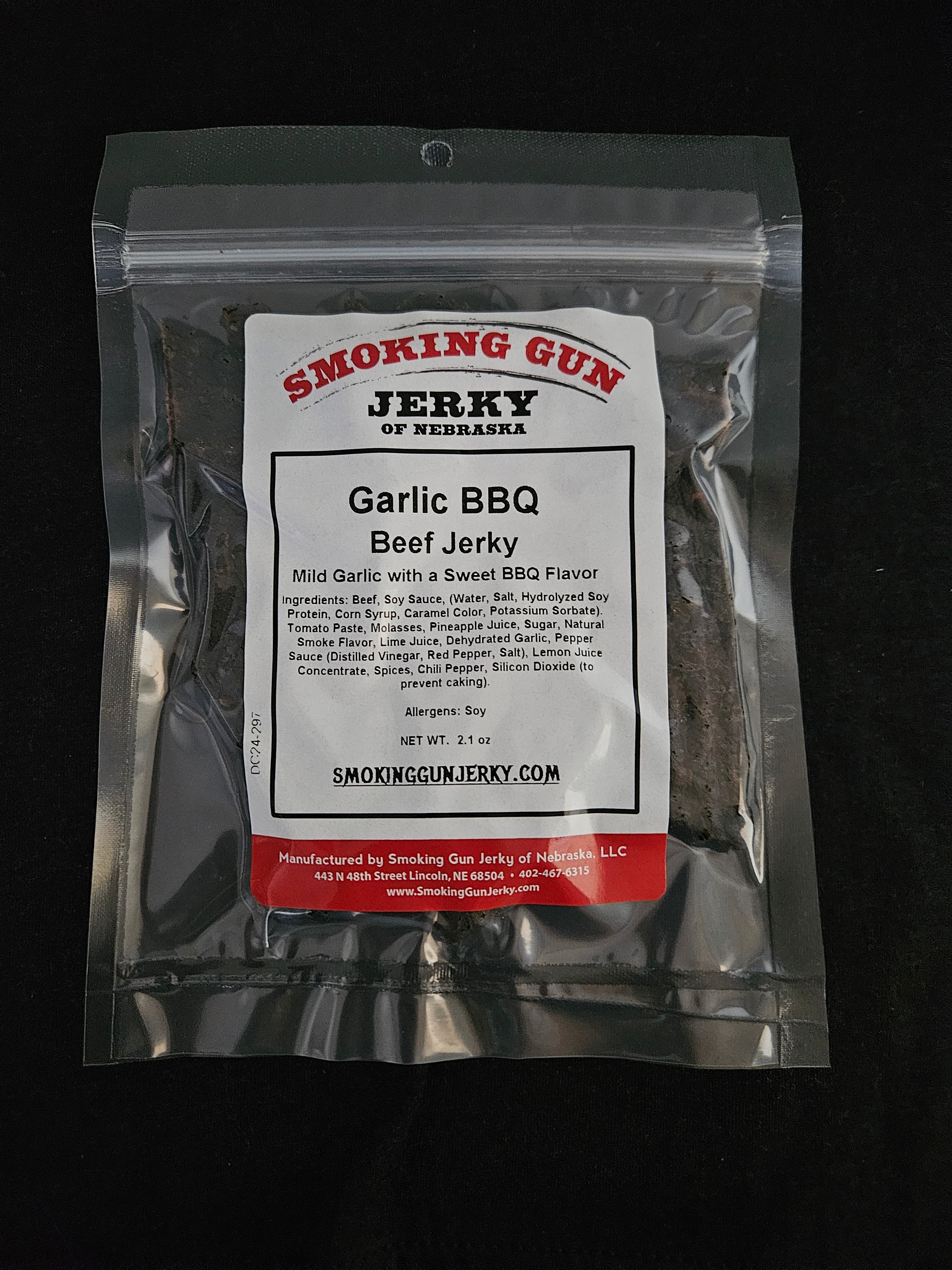 Garlic BBQ Beef Jerky – Smoking Gun Jerky of Nebraska