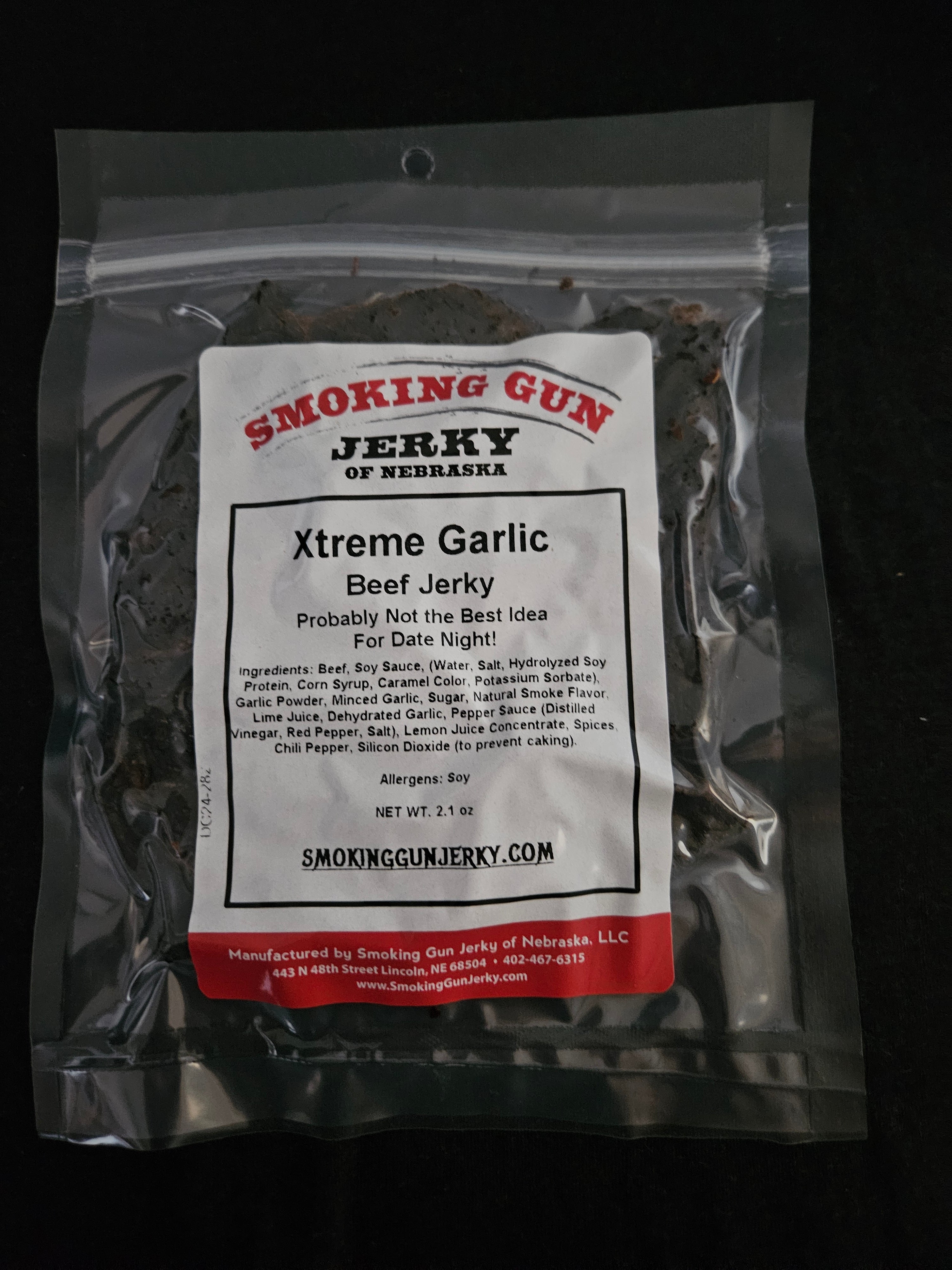 Xtreme Garlic Beef Jerky – Smoking Gun Jerky of Nebraska