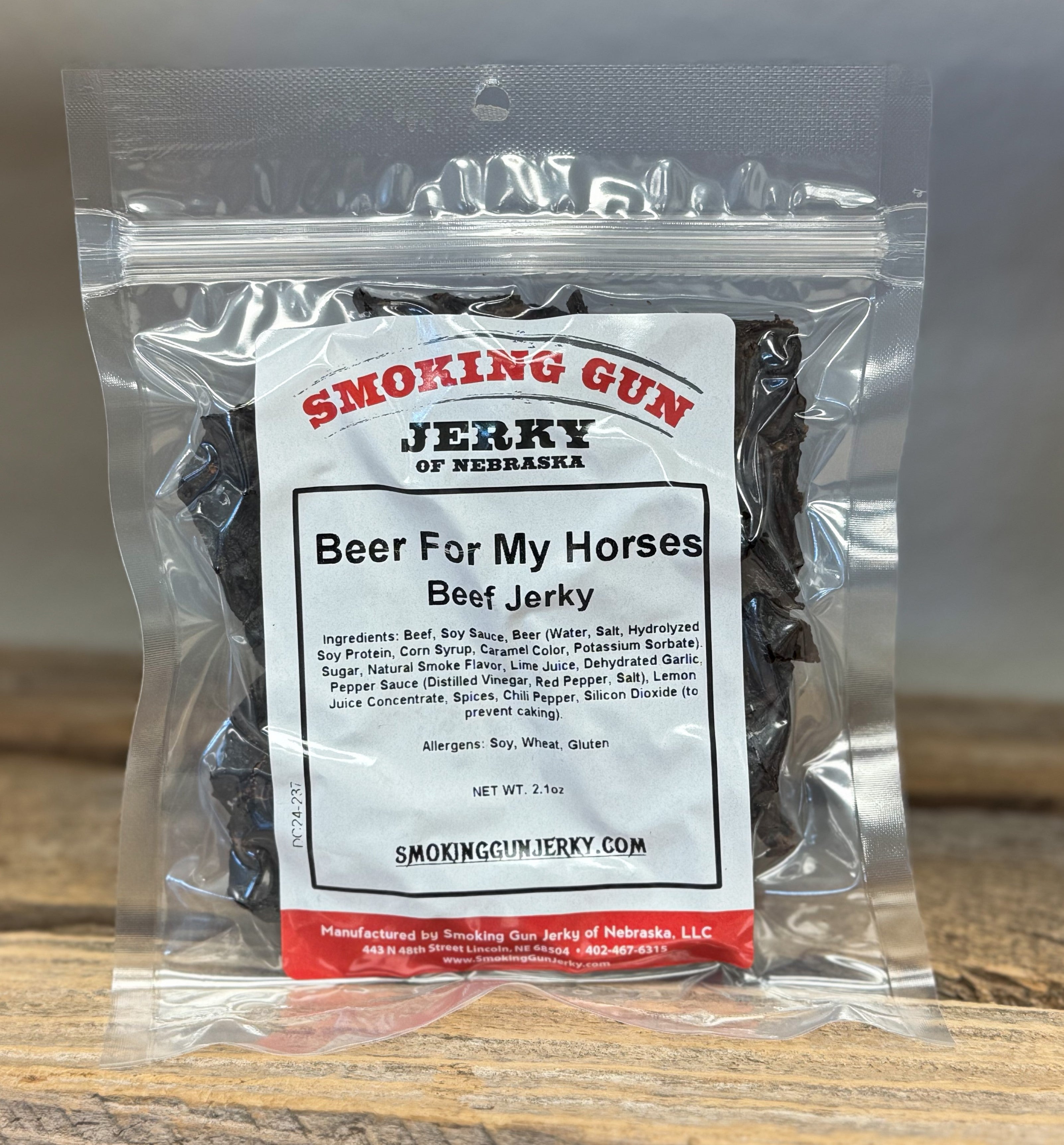Beer For My Horses Beef Jerky – Smoking Gun Jerky of Nebraska